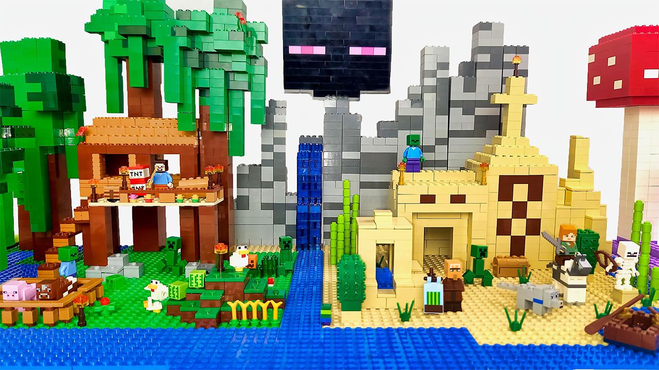 Postavte si Minecraft svět z kostiček Lego | Stream